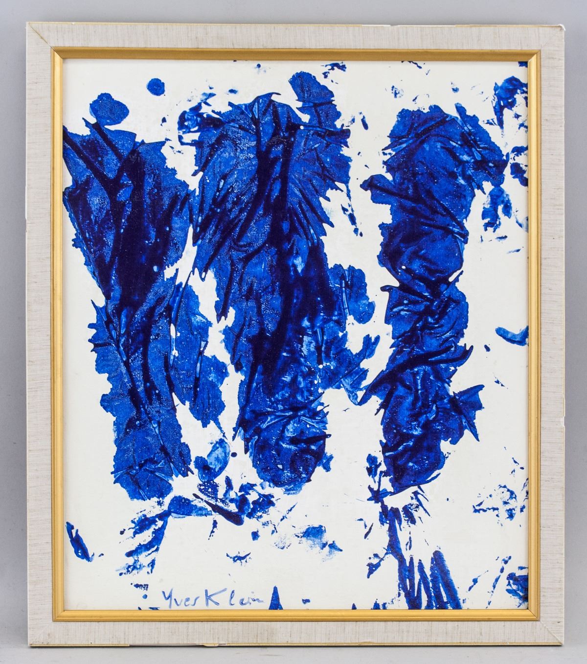 Yves Klein French Modernist Oil on Canvas