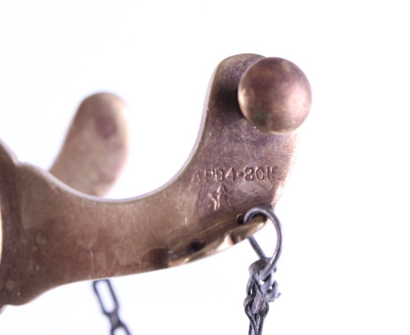 Buermann Hercules Bronze Indian Chief Head Spurs