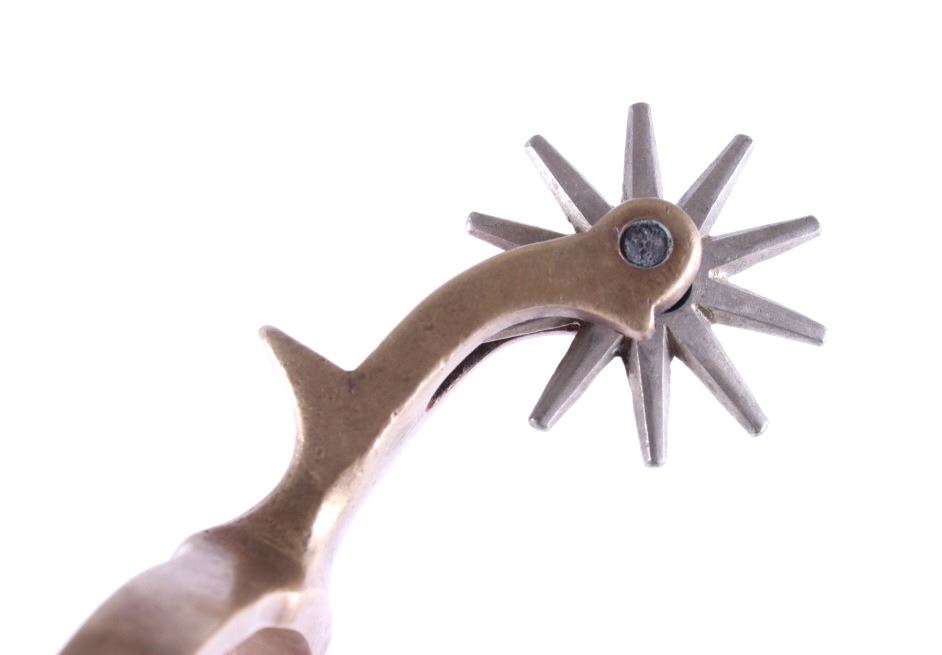 Buermann Hercules Bronze Indian Chief Head Spurs