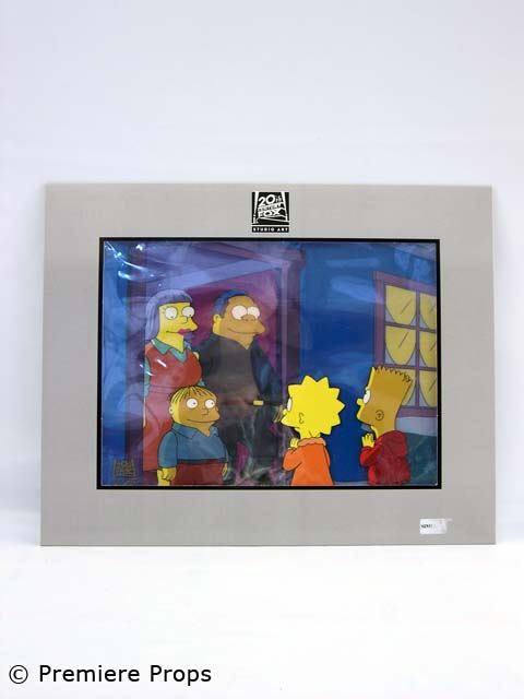 The Simpsons Original Hand-Painted Cel