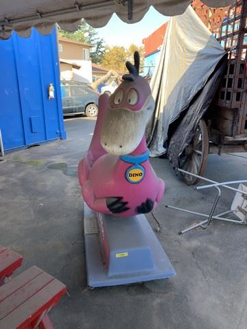 DINO THE DINOSAUR COIN OPERATED KIDDIE RIDE