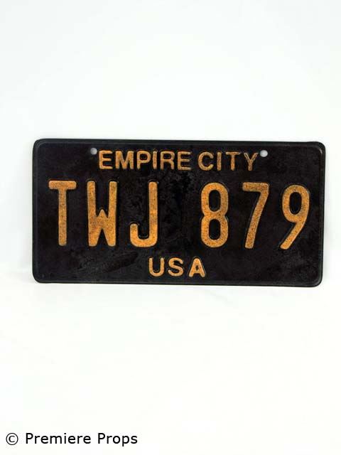 Superhero Movie Uncle Albert (Leslie Nielson) License Plate Movie Props