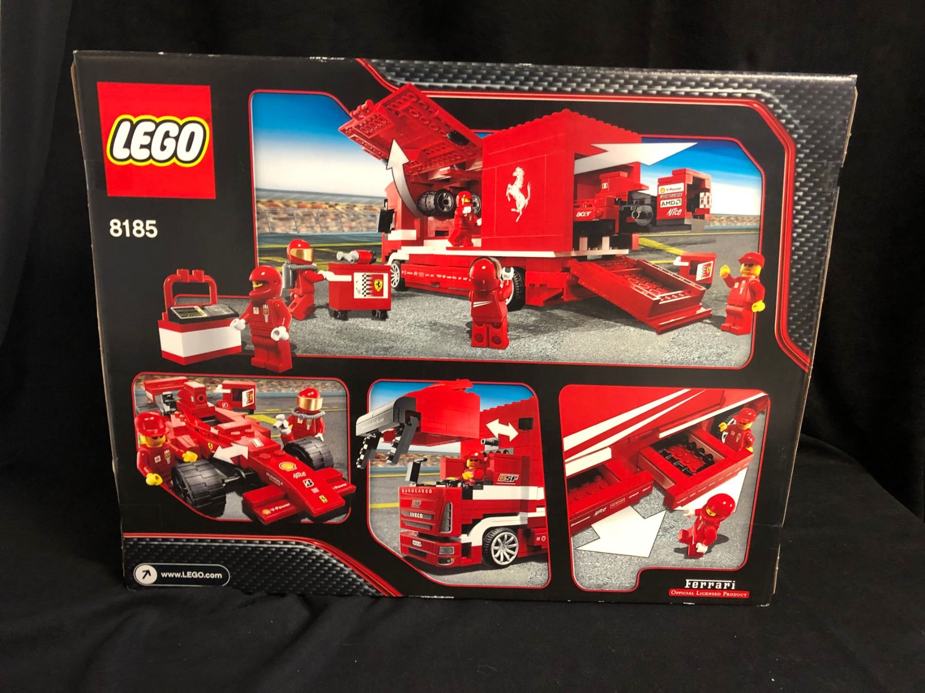 Lego 8185 Racers Ferrari Truck 2009 5 minifigs New! Rare!