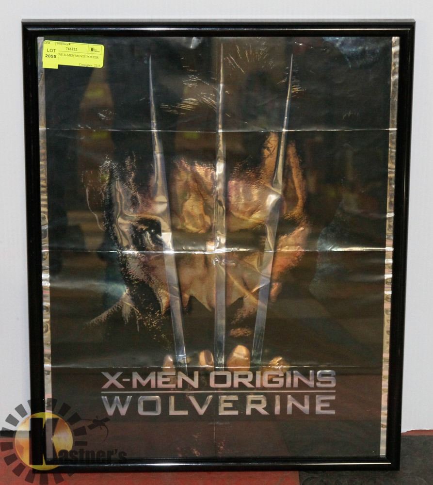 WOLVERINE X-MEN MOVIE POSTER IN FRAME