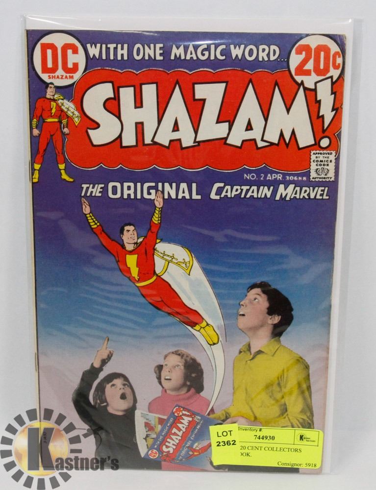SHAZAM 20 CENT COLLECTORS COMIC BOOK.
