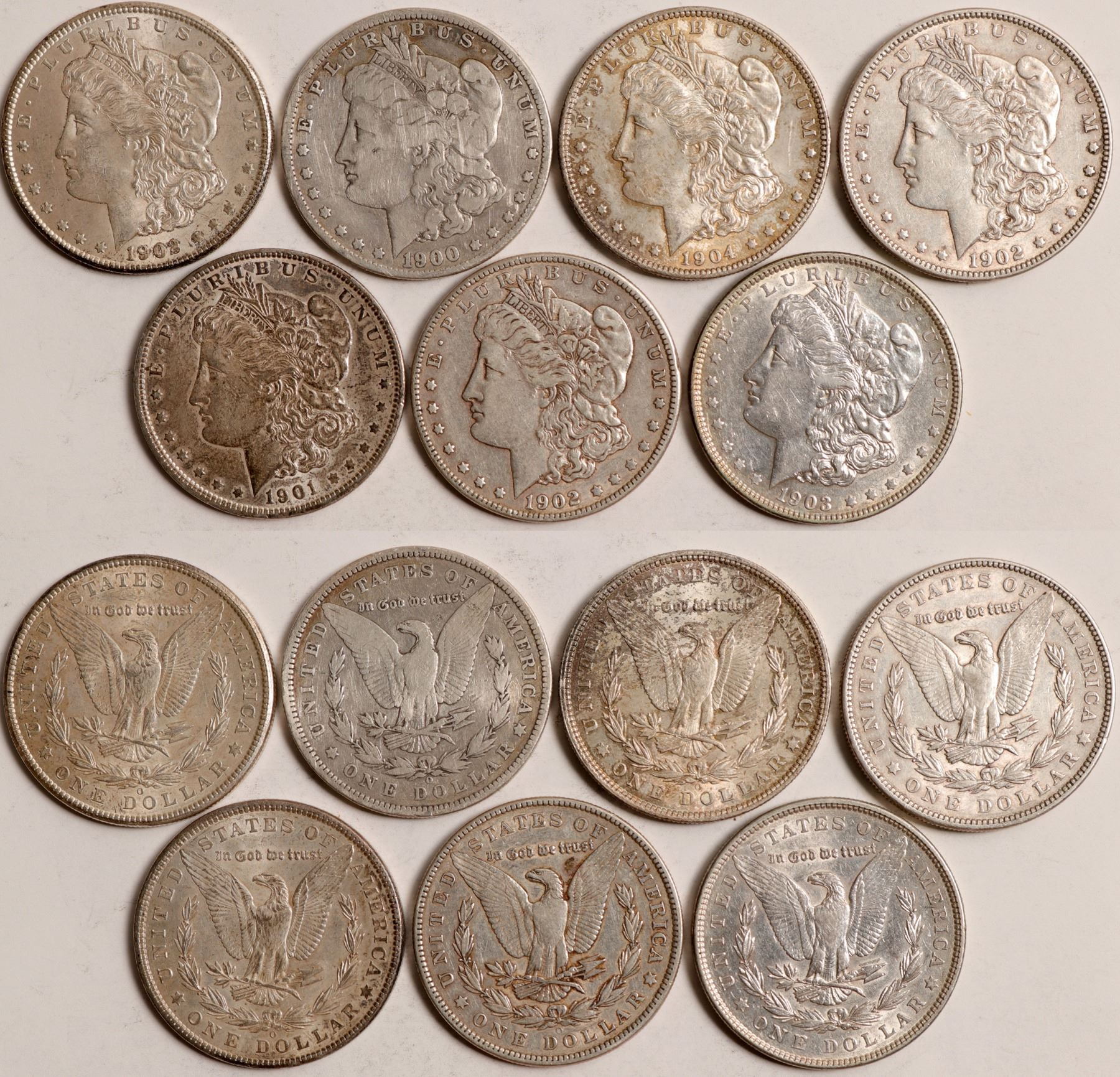 Early 1900s Morgan Dollars 108833 Holabird Western Americana Collections Early 1900s Morgan Dollars 108833 Holabird Western Americana Collections
