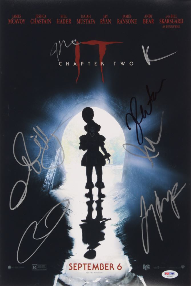 "IT Chapter Two" 12x18 Movie Poster Print Signed By (7) with James ...