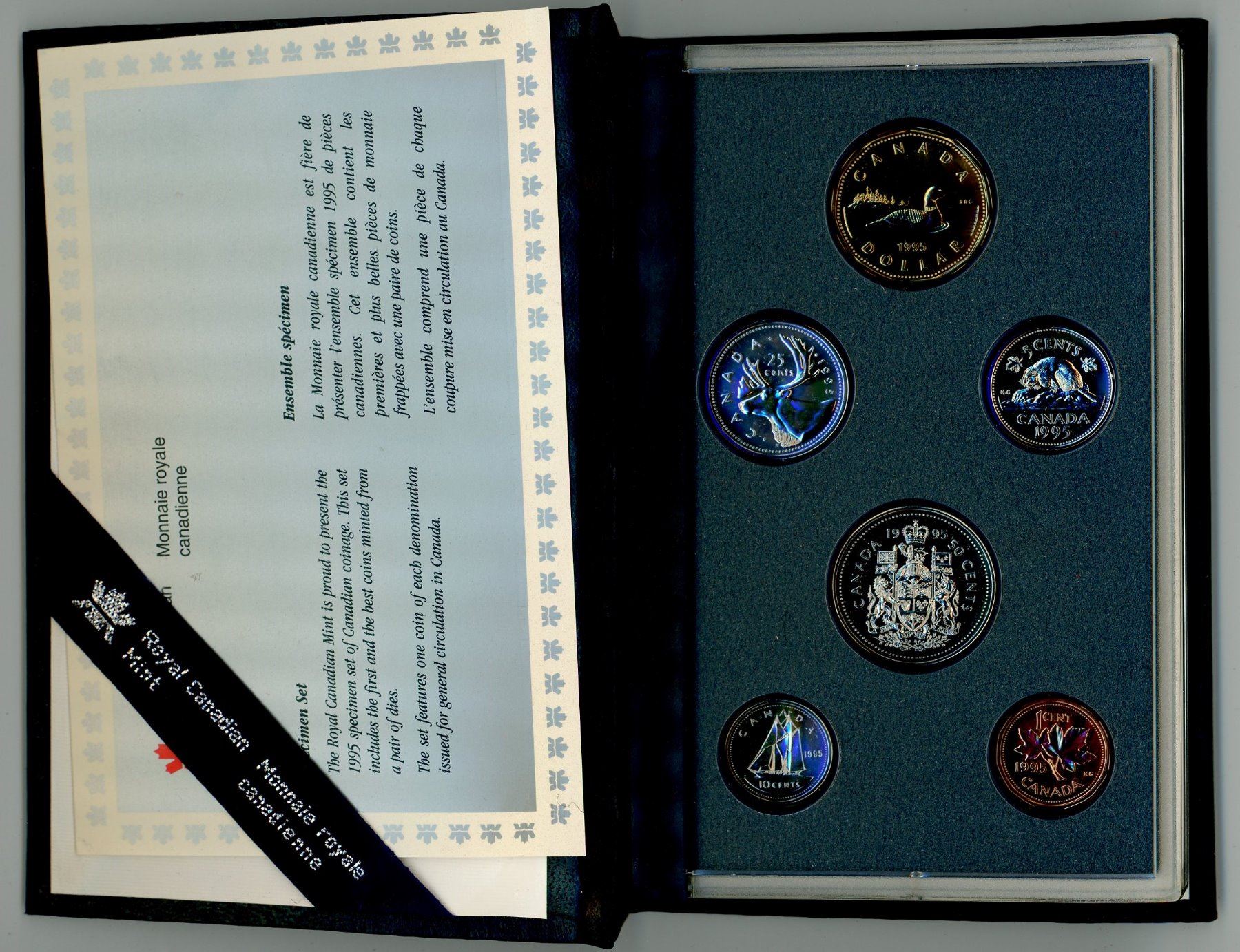 SPECIMEN COIN SET (CANADA) *1995* - Schmalz Auctions