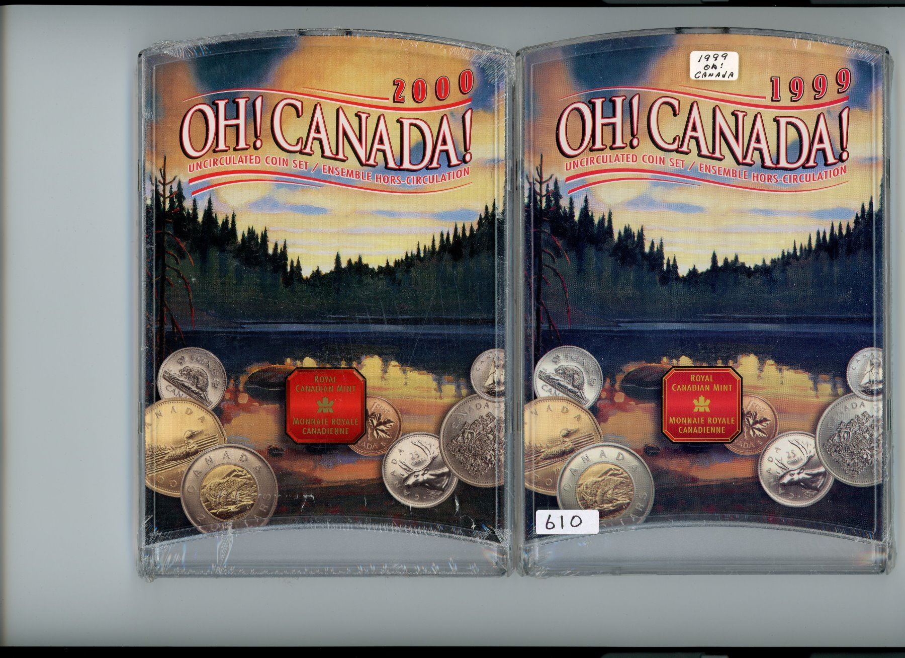 Lot of 2 Oh Canada Specimen Sets including 1999, 2000 - Schmalz Auctions