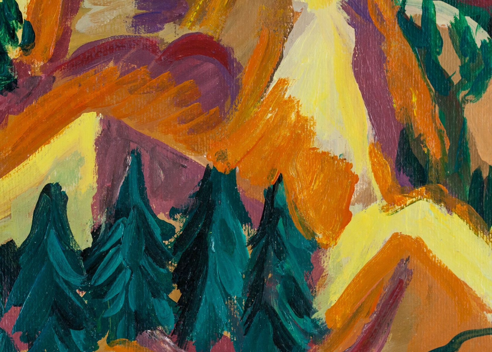 Ernst Ludwig Kirchner German Expressionist Oil