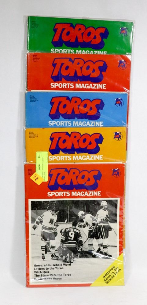 15 TORONTO TOROS WHA 1970'S PROGRAMS
