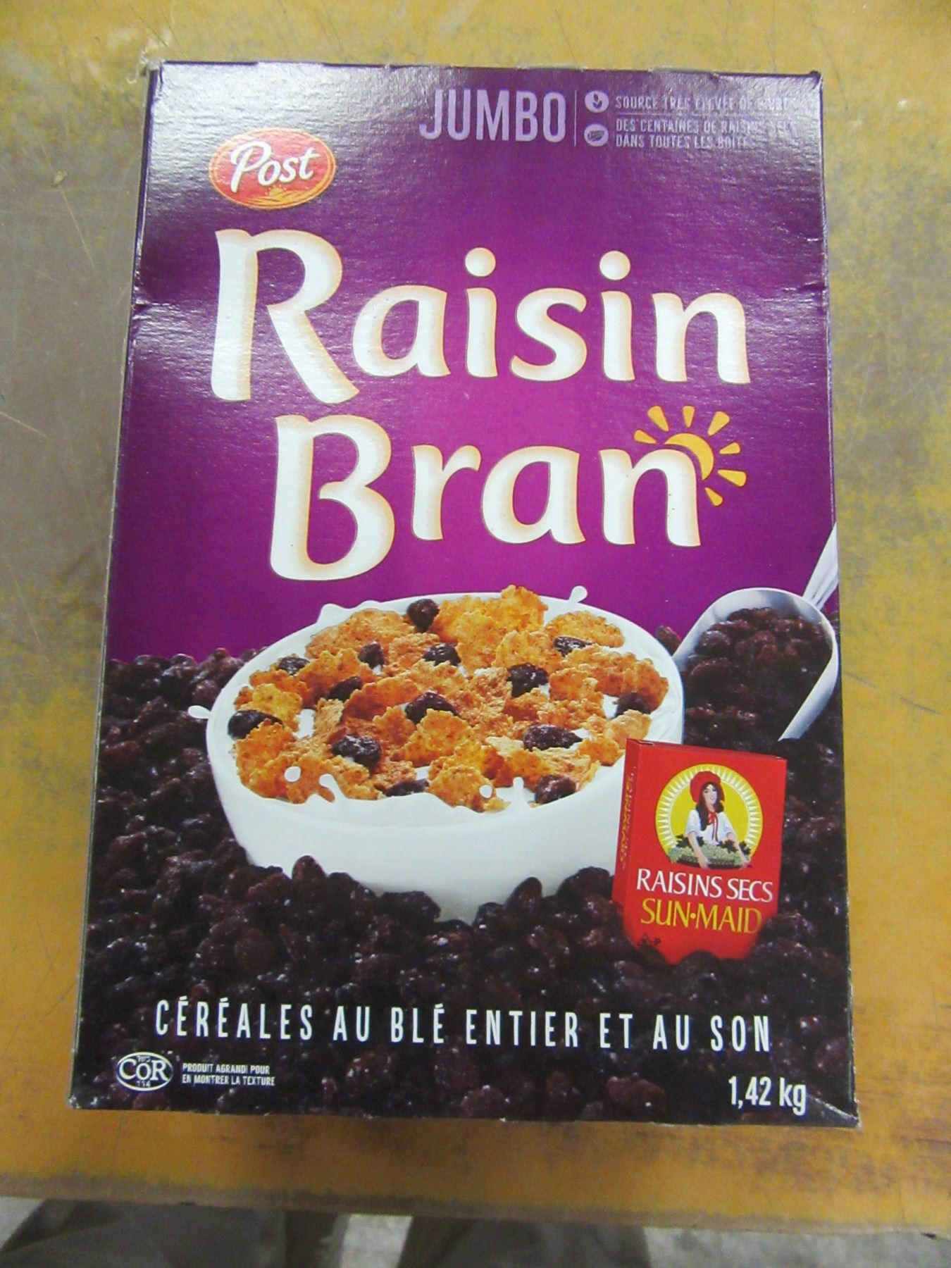 POST JUMBO RAISIN BRAN CEREAL - PER BOX