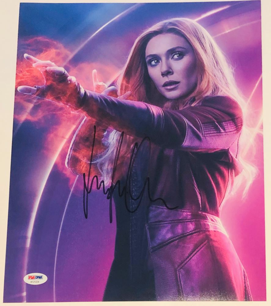 Elizabeth Olsen Signed "Avengers" 11x14 Photo (PSA COA)