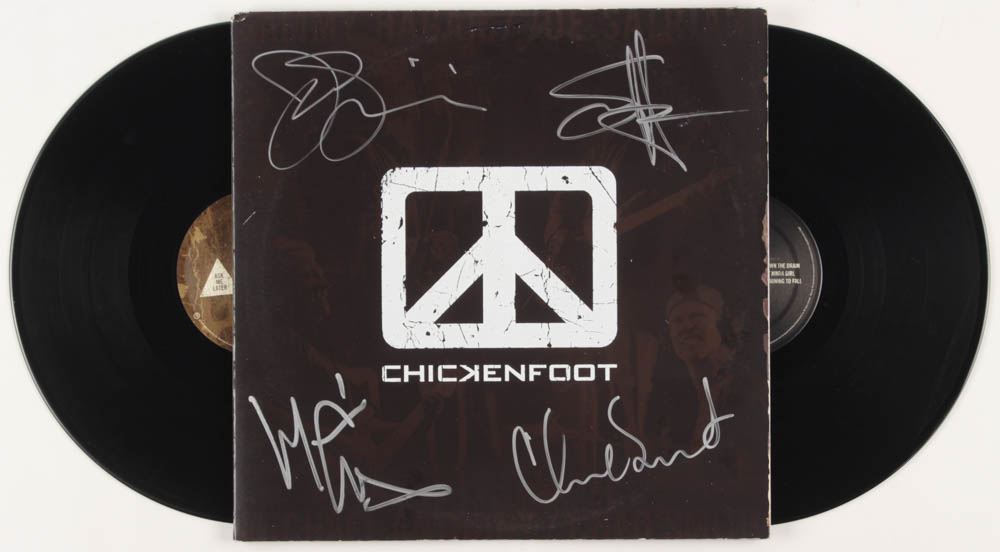 Chickenfoot "Chickenfoot" Vinyl Record Album Signed by (4) with Sammy ...