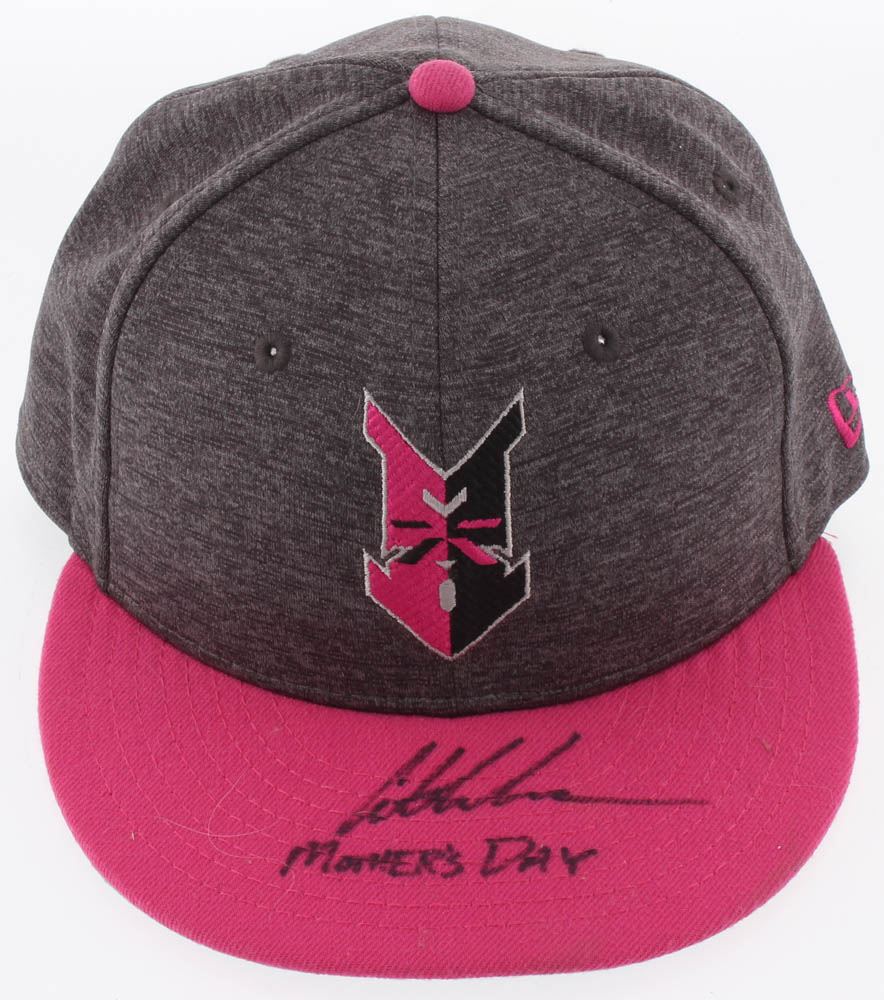 Austin Meadows Signed Indianapolis Indians New Era Fitted Baseball Hat ...