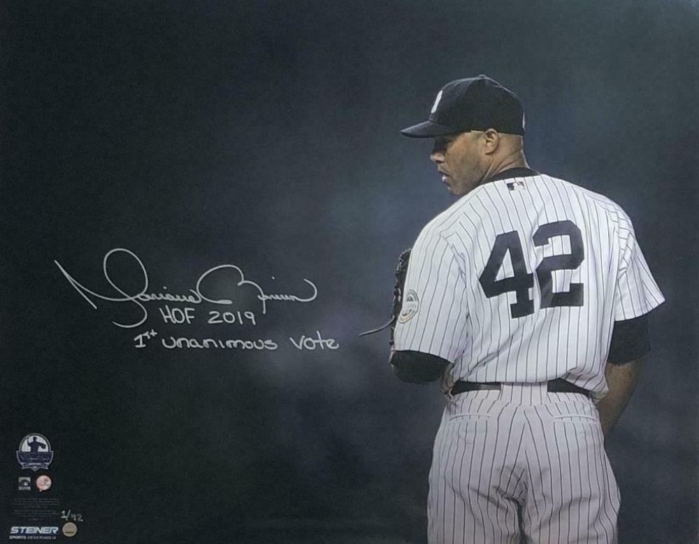 Mariano Rivera Signed New York Yankees 16x20 Limited Edition Photo Inscribed "HOF 2019" "1st Unanim