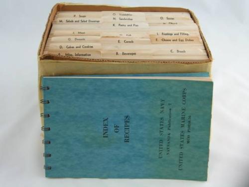 1962 USN, USMC Recipe Cards, NavSandA Pub. 7