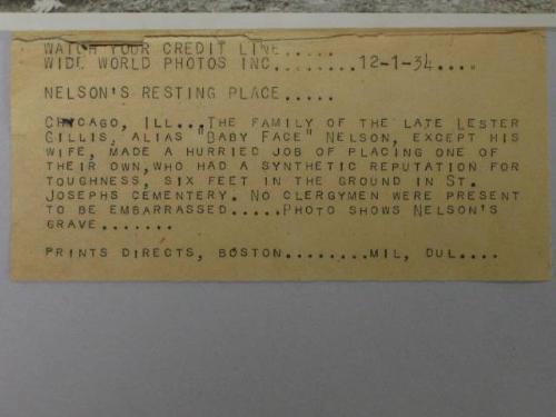 Photo, Lester Gillis, Alias Baby Face Nelson