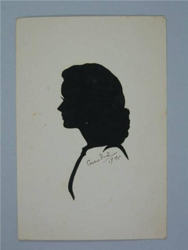 Carew Rice Silhouette, 1945 Originals, Womans Profile