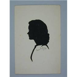 Carew Rice Silhouette, 1945 Originals, Womans Profile