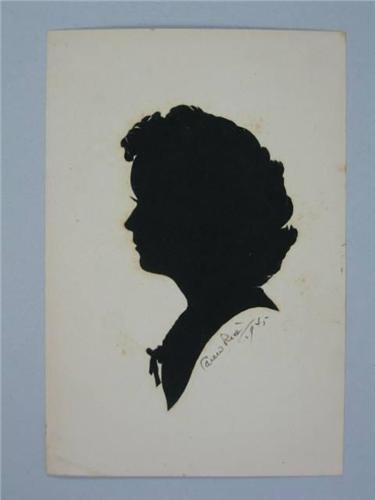 Carew Rice Silhouette, 1945 Originals, Womans Profile