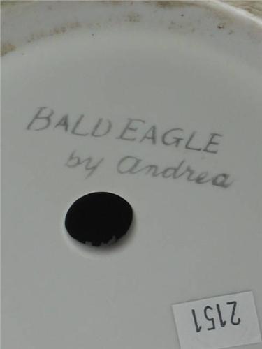 Figurine, Andrea, Bald Eagle, Porcelain