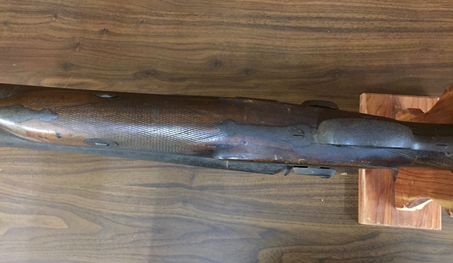 Antique Black Powder Double Barrel Shotgun