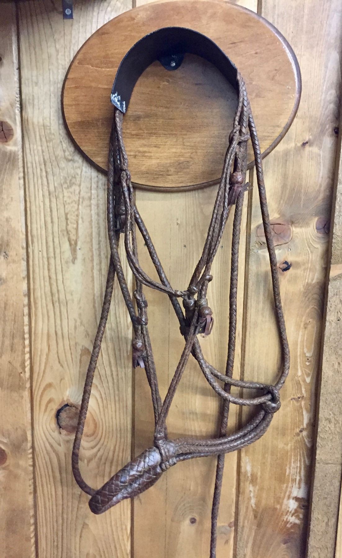 Vintage, Braided Bosal, Kangaroo