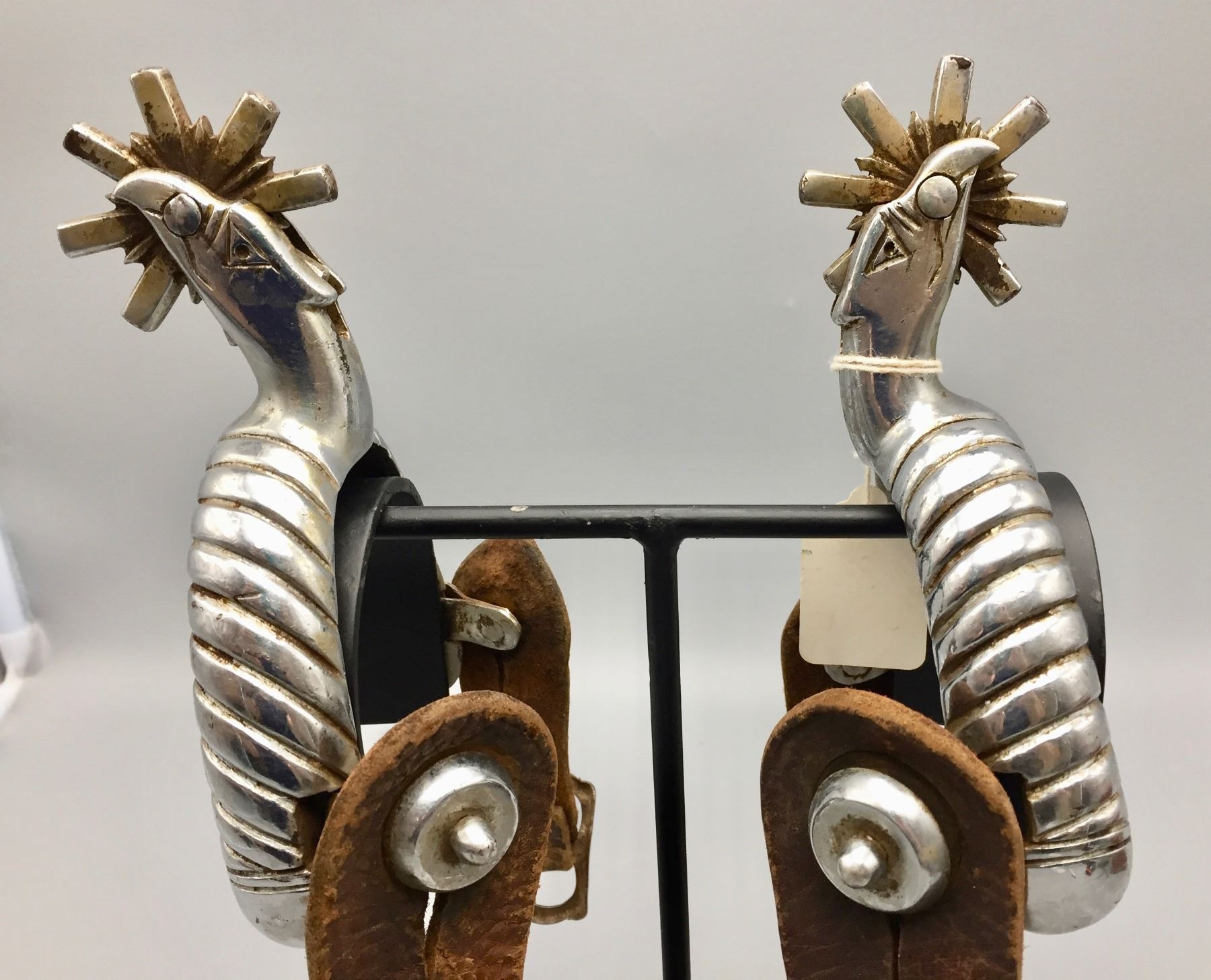 Unique, Vintage Eagle Head Spurs