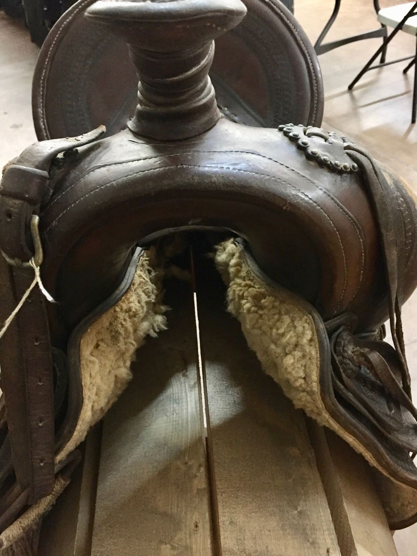 Antique Victor Marden High Back Saddle