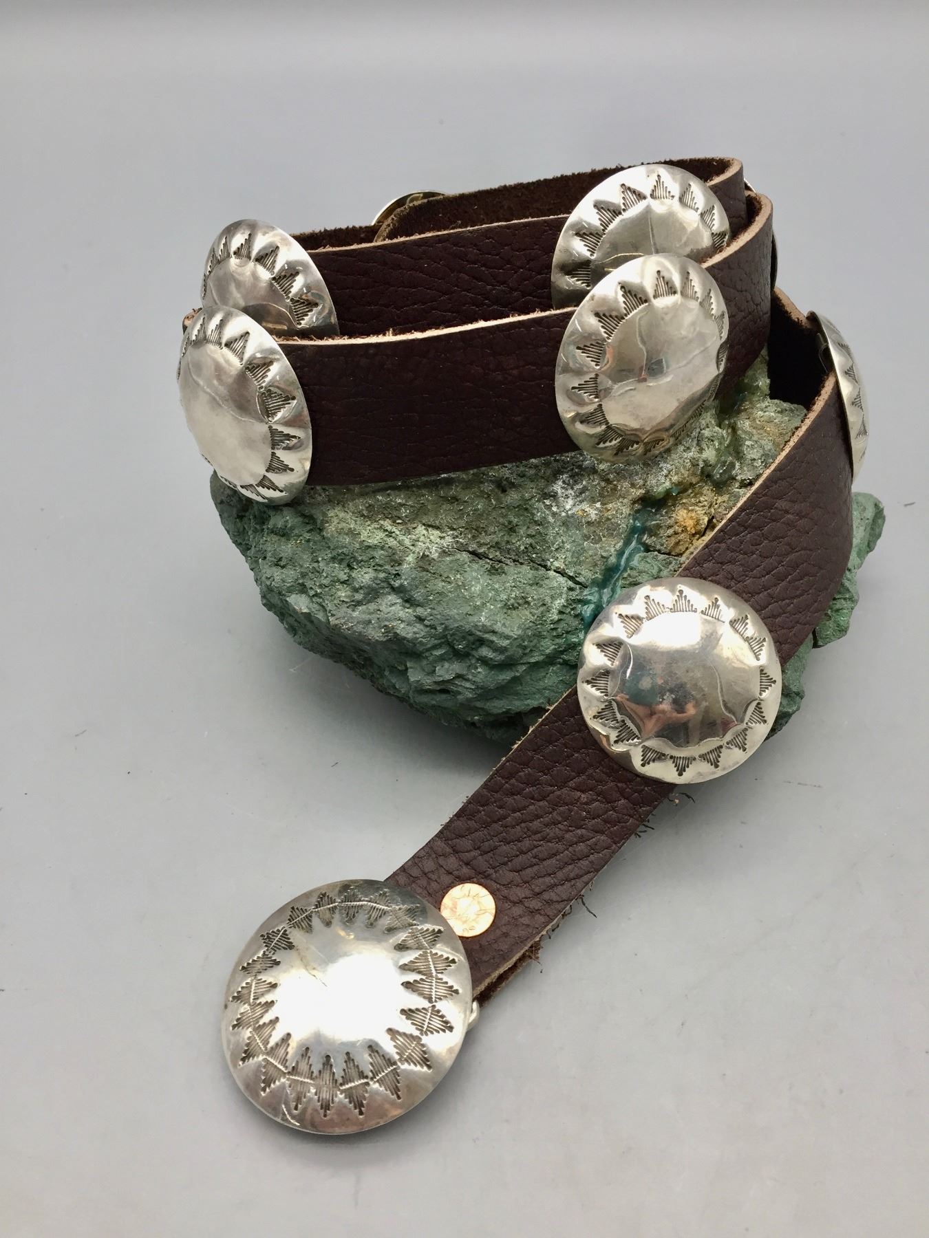 Sterling Silver Concho Belt