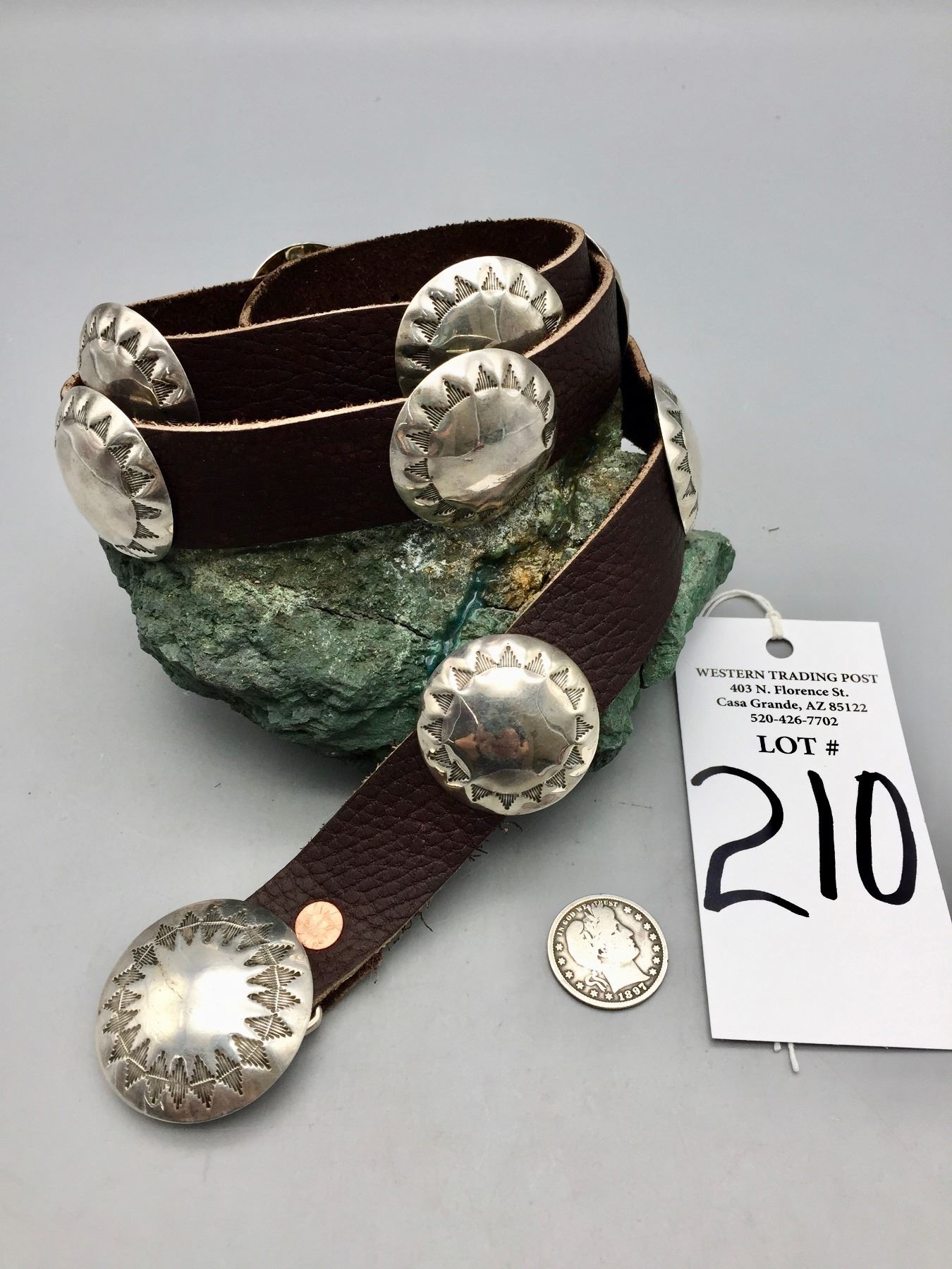 Sterling Silver Concho Belt