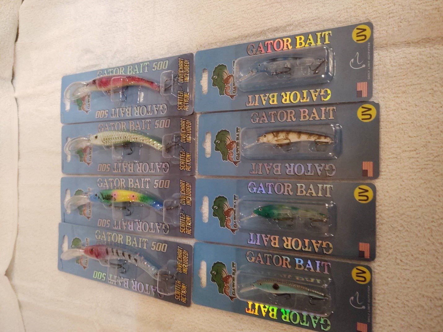 Set of Eight Gator Bait Lures