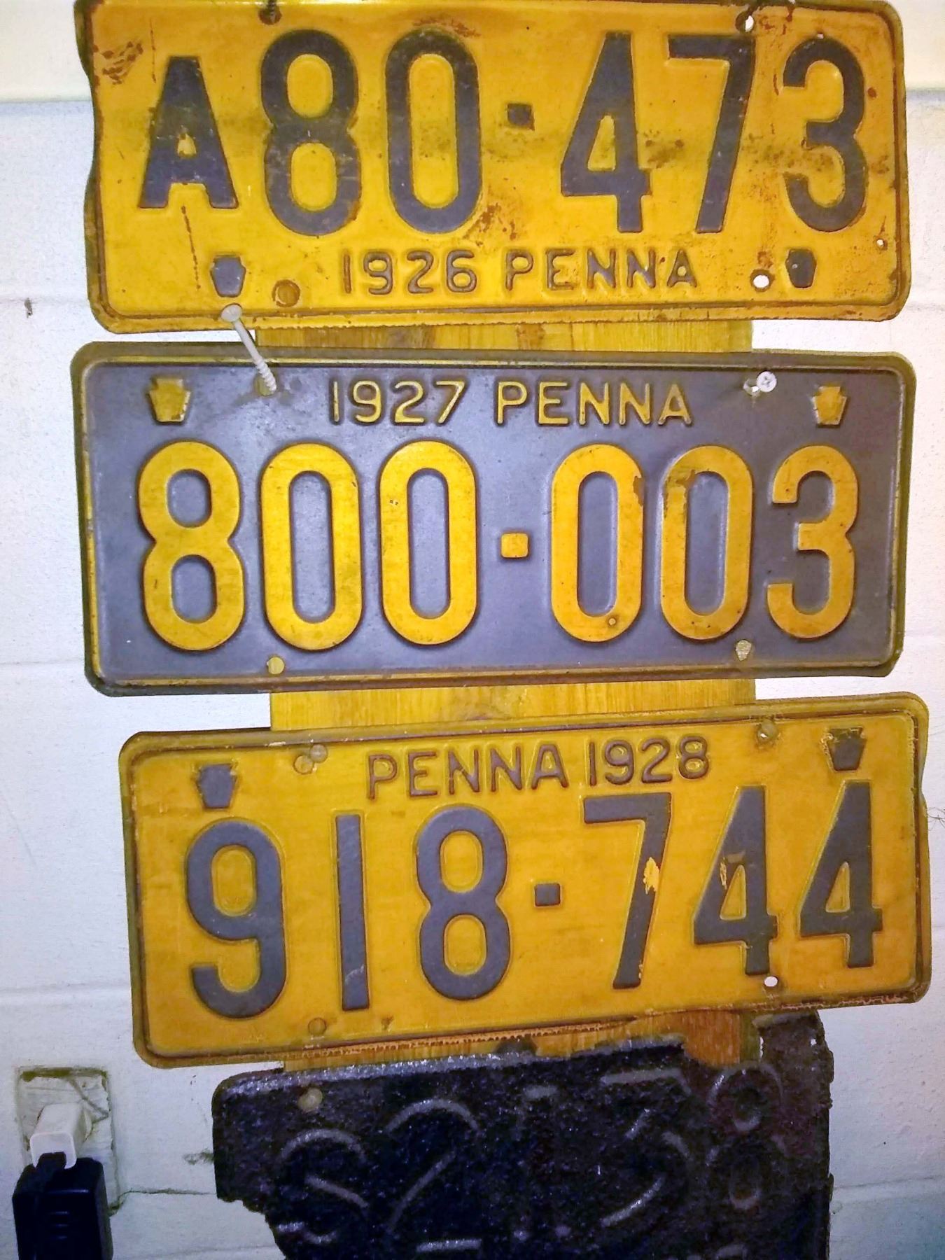 Collection of Antique and Vintage License Plates