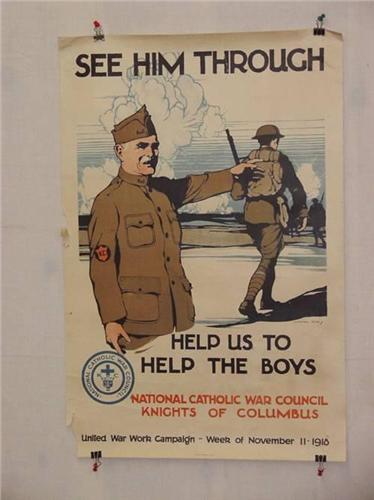 American WWI Poster, "See Him Through – Help Us