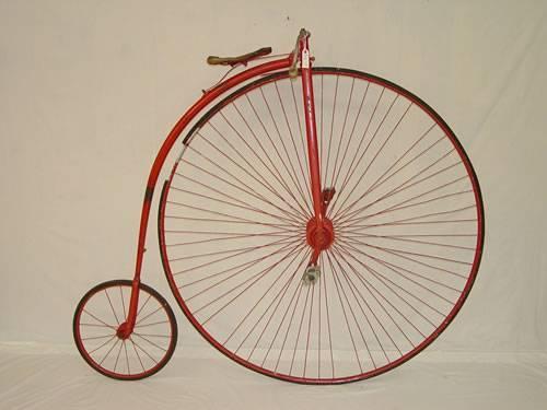 PERIOD 54 HIGH WHEEL BIKE (BONE SHAKER) IN RED P