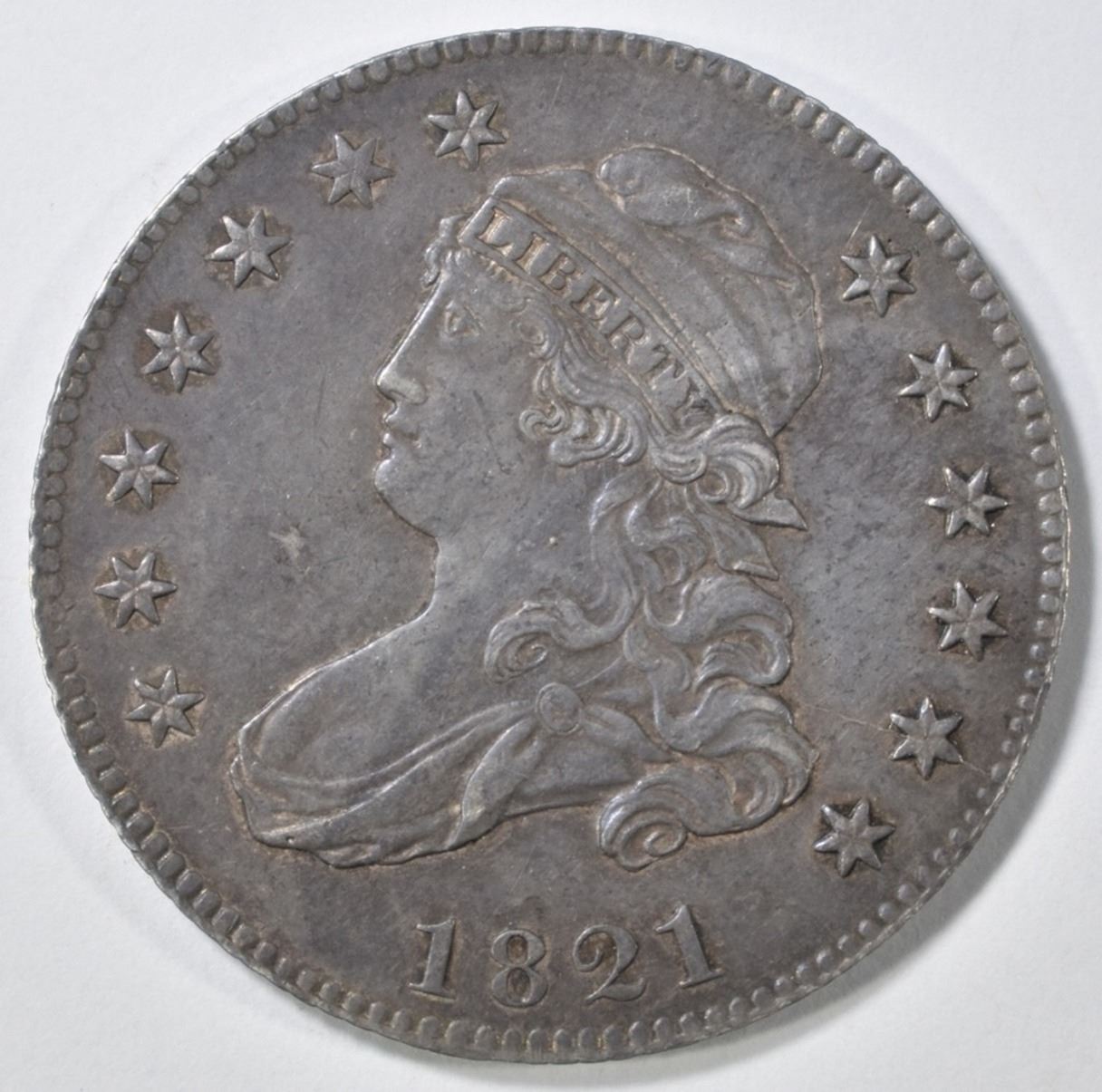 1821 BUST QUARTER AU/BU