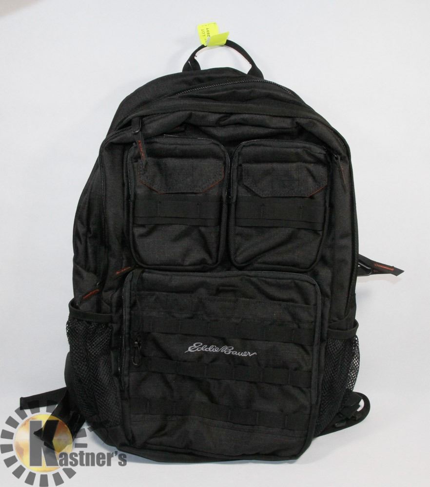 EDDIE BAUER TACTICAL ARMY STYLE BLACK BACKPACK