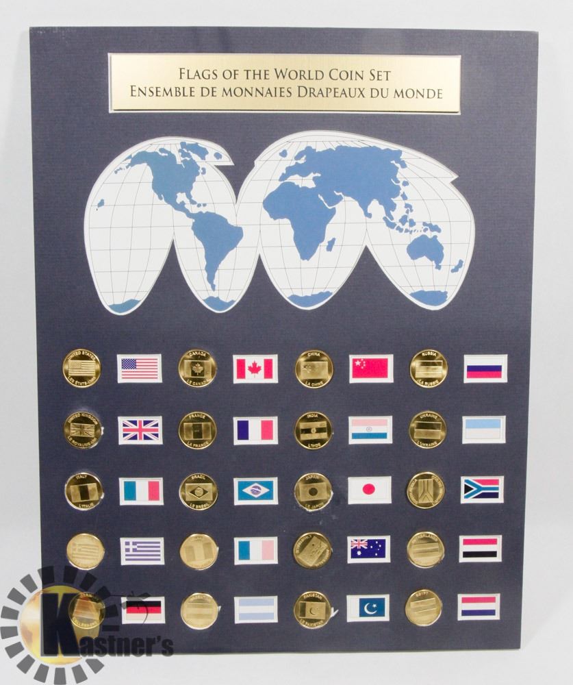 FLAGS OF THE WORLD COIN SET