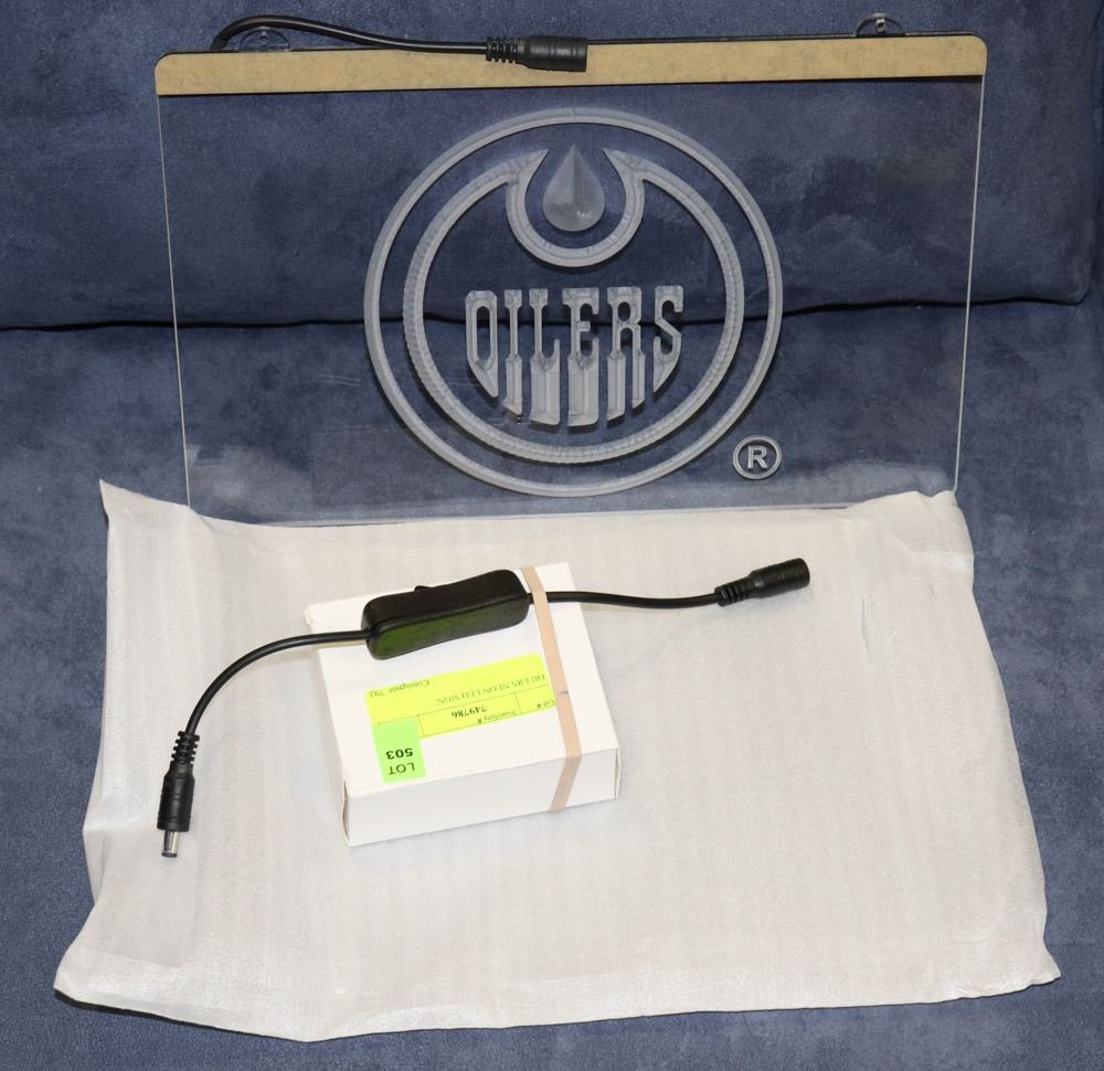 OILERS NEON LED SIGN.