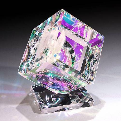 Millennium Cube Laser Albert Einstein Paperweight