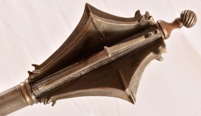 16th Century German Steel Flanged Mace