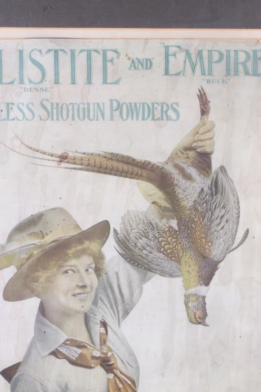 1910 Nobel's Explosive Co. Poster Ballistite RARE