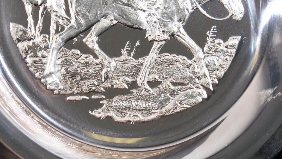 Gordon Phillips Sterling Silver Mountain Man Plate