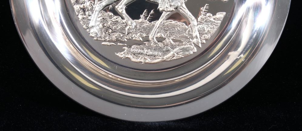 Gordon Phillips Sterling Silver Mountain Man Plate