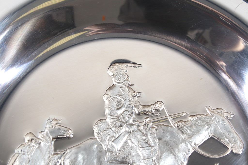 Gordon Phillips Sterling Silver Mountain Man Plate