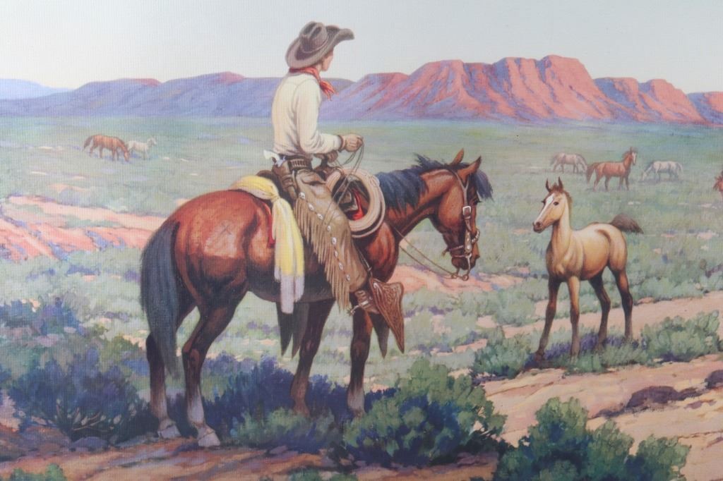 Original Litho "Range Baby" by Till Goodan c.1939