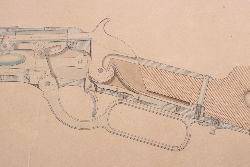 Rare Factory Winchester Model 1875 Musket Diagram