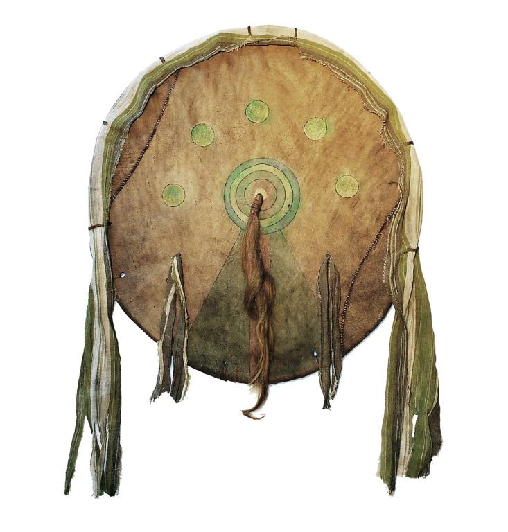 Osage War Shield Polychrome Painted c. 1860-1870