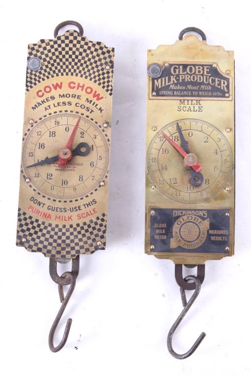 Pair of Spring Balance Mike Produce Scales